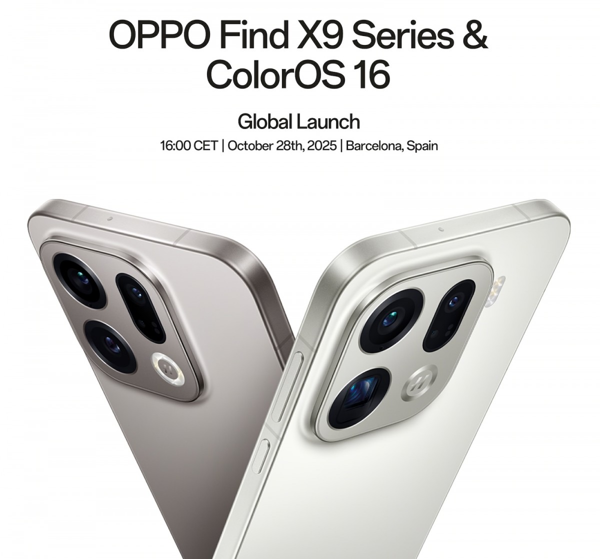 Oppo Find X9 and X9 Pro Set for Global Launch on October 28 with ...